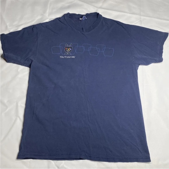 Vintage | Shirts | Vintage My Tivo Gets Me Tv Tshirt Adult Large Blue ...